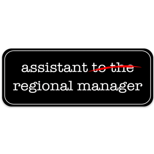 Stickers, Labels & Tags Assistant to the Regional Manager {Office ...